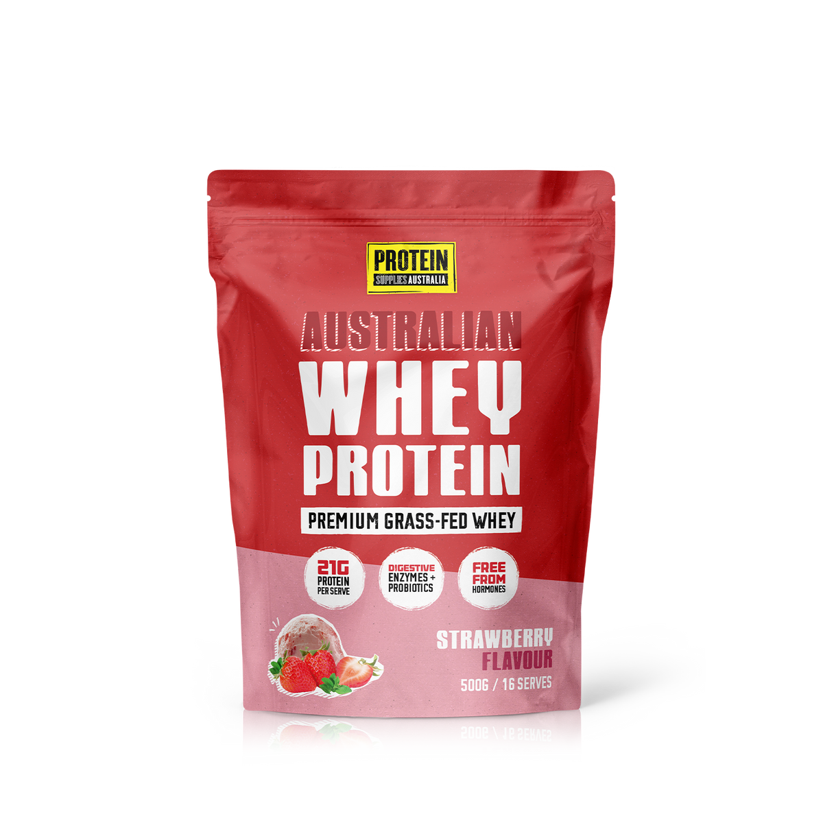 Australian Whey Protein Strawberry | Grass-Fed WPC 🍓