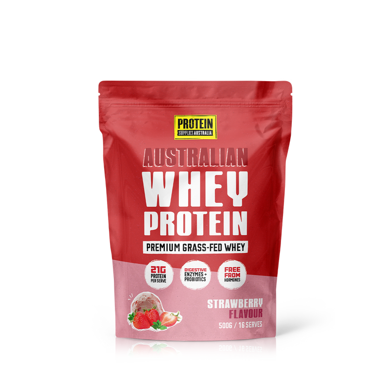 Australian Whey Protein Strawberry | Grass-Fed WPC 🍓