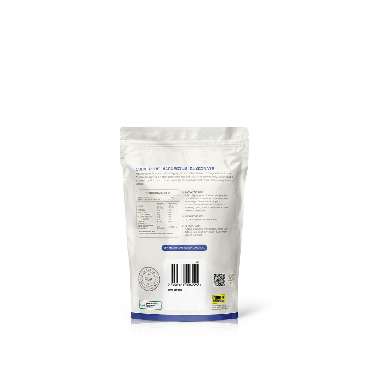 Magnesium Glycinate | Sleep, Calm & Muscle Recovery