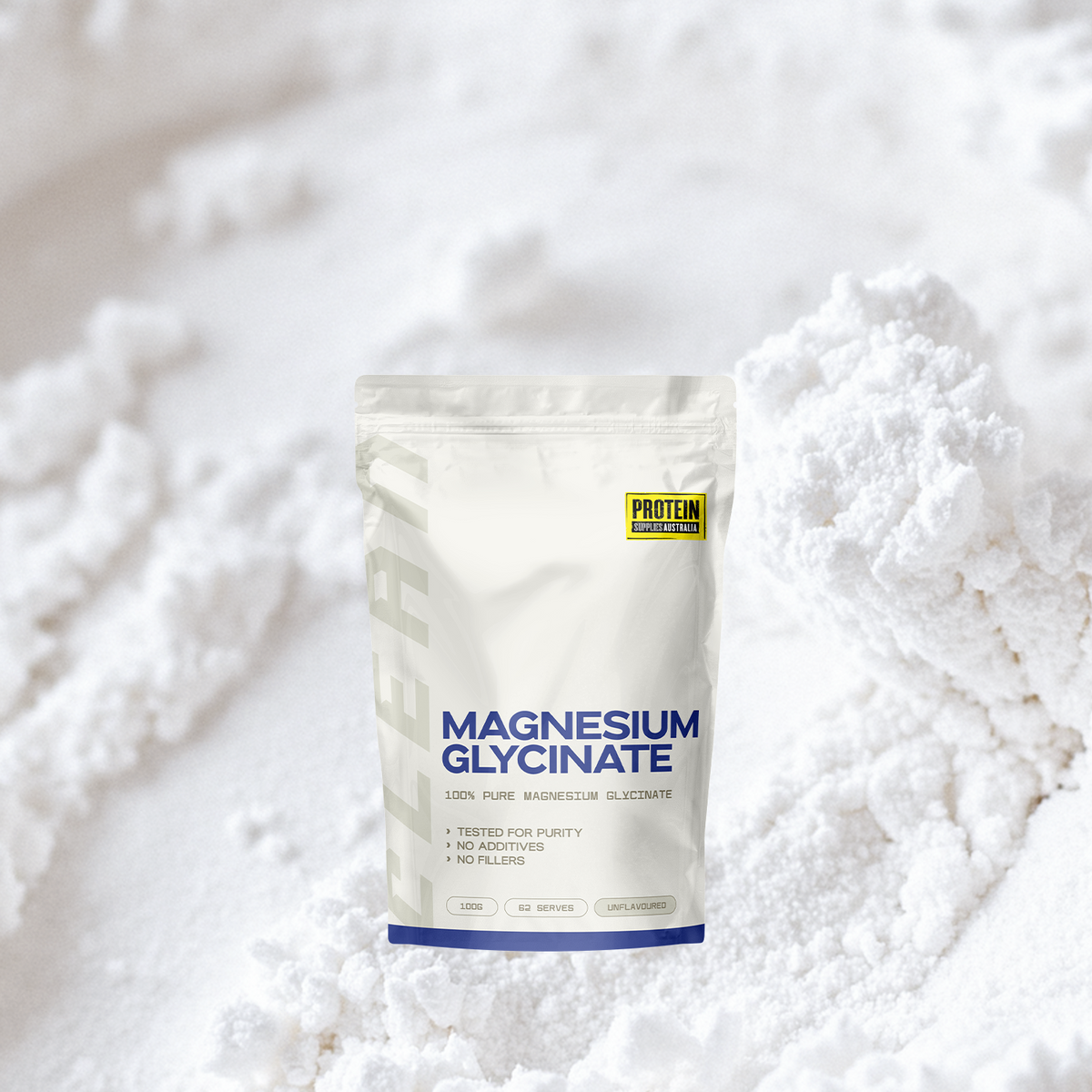Magnesium Glycinate Powder 100g | Tested For Purity