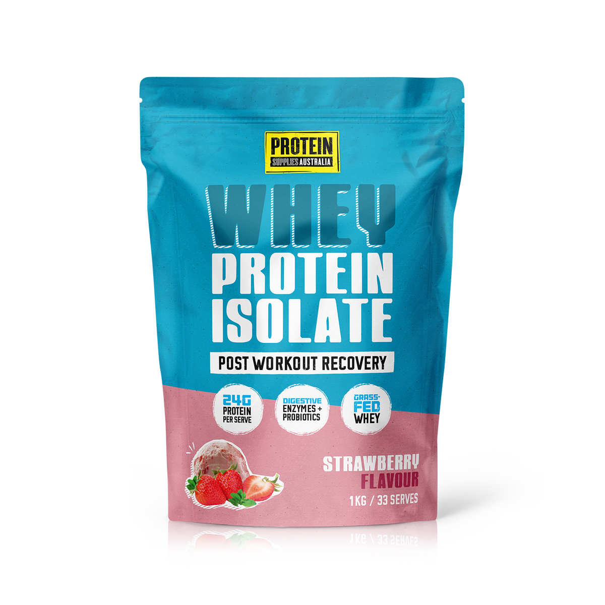 Whey Protein Isolate (WPI) Strawberry | Made in Australia