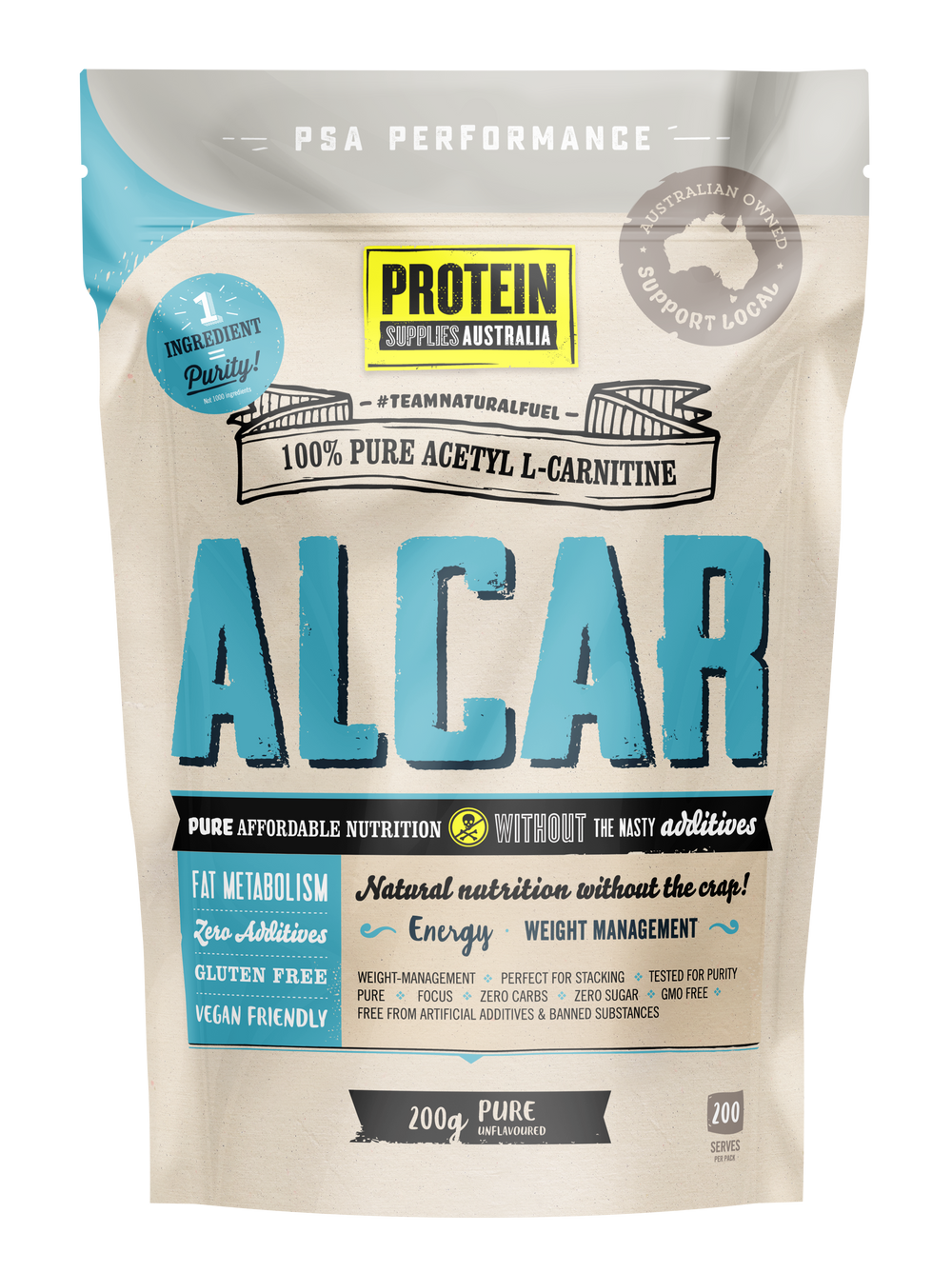 Alcar Unflavoured | 100% Pure, Clean & Australian Made